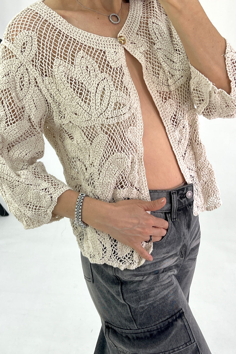 CARDIGAN DISEÑÓ CROCHET – Sthela & Co